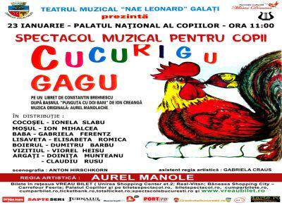 Cucurigu Gagu, musical dupa "Punguta cu doi bani", la Palatul Copiilor ...