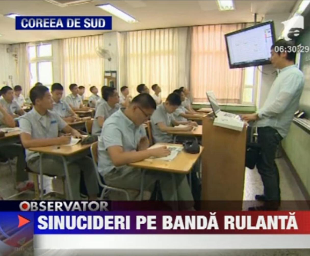 Sinucideri pe banda rulanta in randul adolescentilor din Coreea de Sud ...