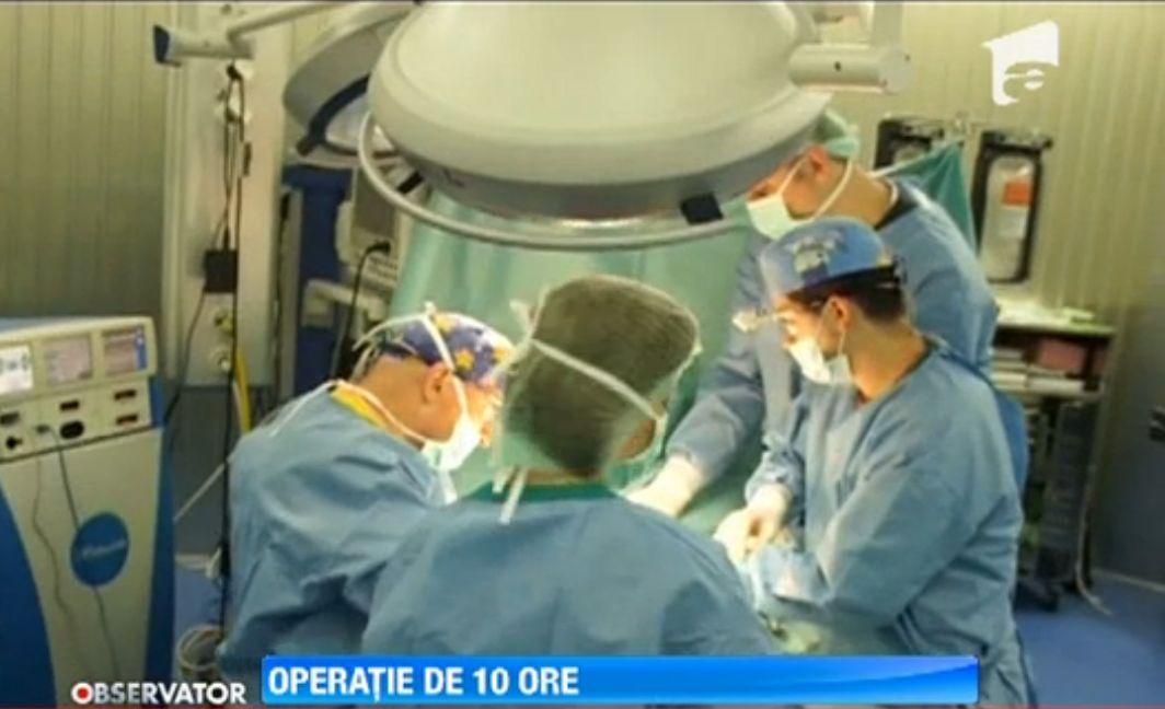 Operatia barbatului cu o tumora gigant in zona pelviana s-a incheiat ...