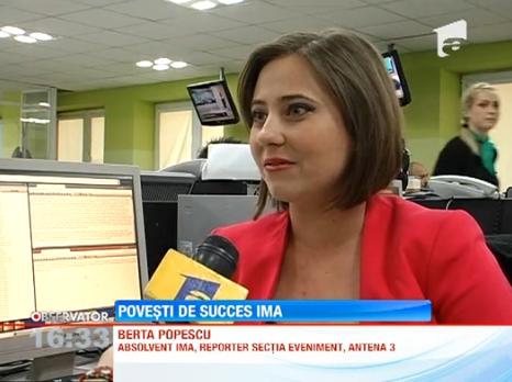 Berta Popescu, printre cei mai de buni cursanti de la IMA | Antena 1