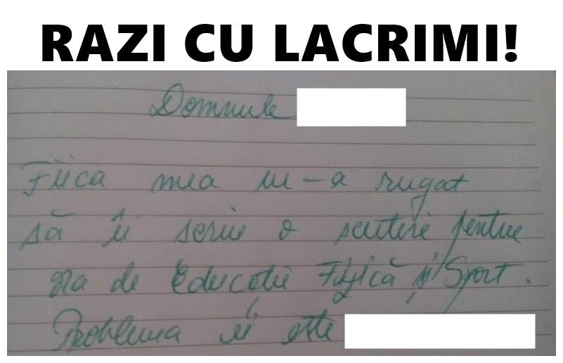 Şi-a rugat mama să îi scrie o scutire pentru şcoală, dar nu se aştepta ...