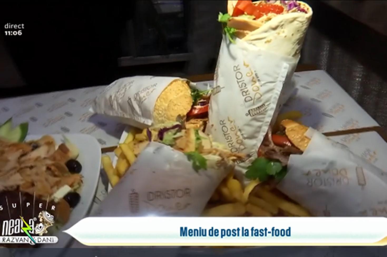 Ce poate conține o shaorma de post. Meniu de post la fast-food | Antena 1