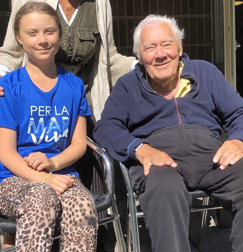 Greta Thunberg a anunţat moartea bunicului ei, actorul Olof Thunberg ...