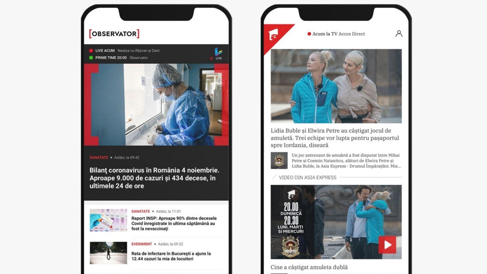 Aplicațiile Antena 1 și ObservatorNews, cea mai mare audiență din ...