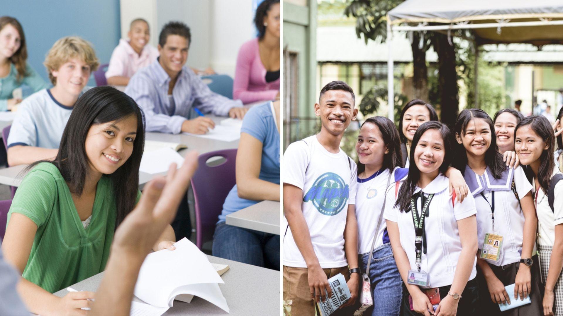 Pălăriile „anti-copiat” ale unor studenți de la o școală din Filipine ...