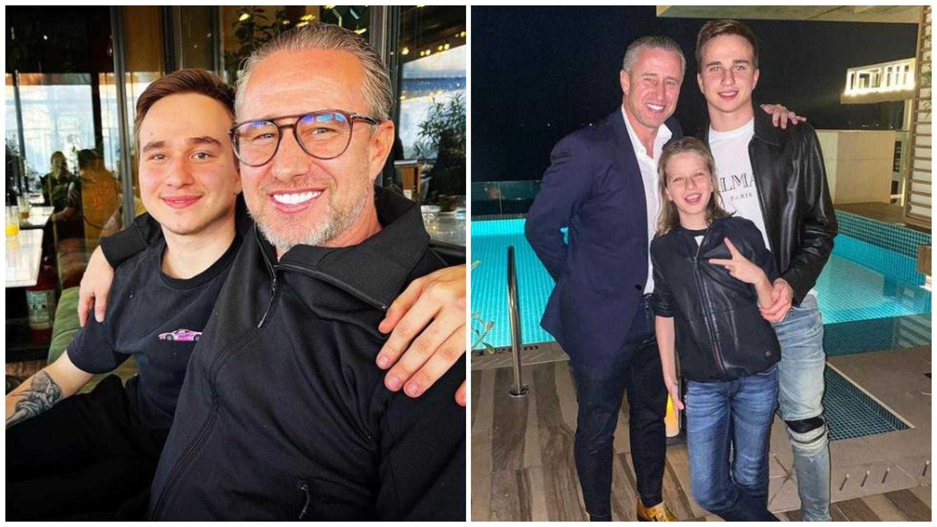 Luca Reghecampf, fiul lui Laurențiu Reghecampf, ipostază tandră alături ...
