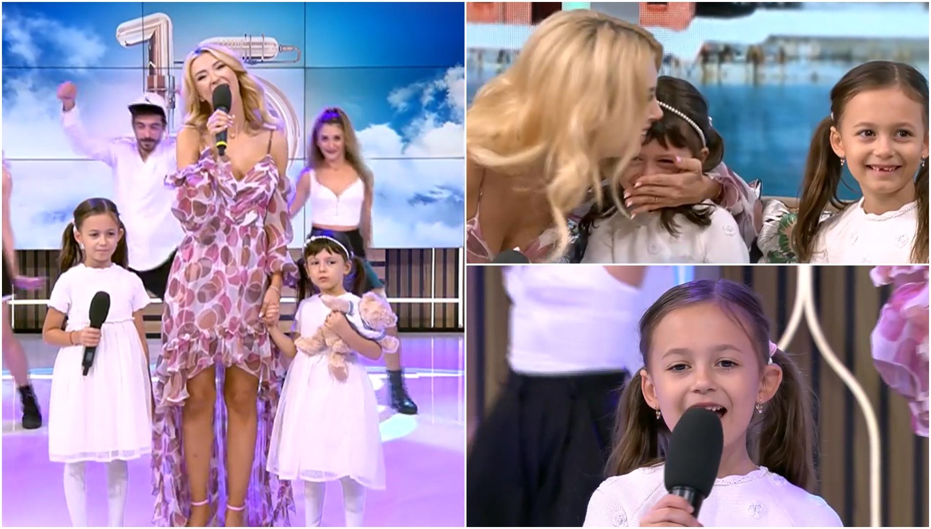 Andreea Bălan, prima apariție în direct la TV alături de fiicele ei ...