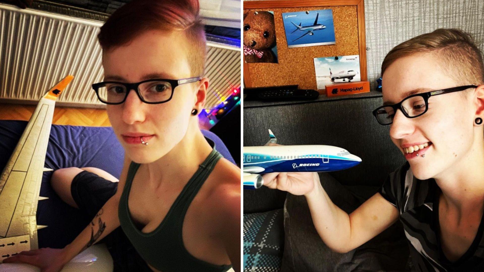 Ea este tânăra care susține că este îndrăgostită de un avion. Deși nu ...