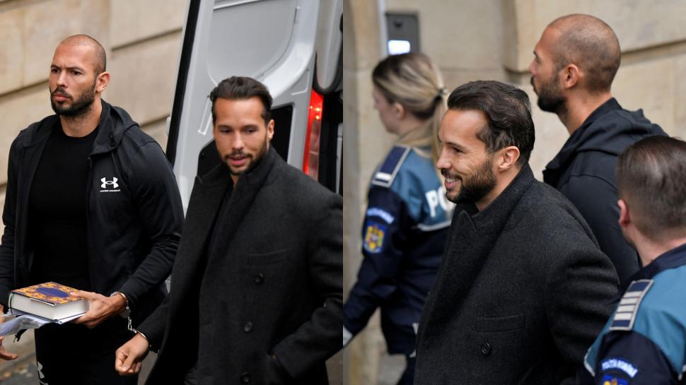 Frații Andrew și Tristan Tate, eliberați din închisoare și plasați în ...