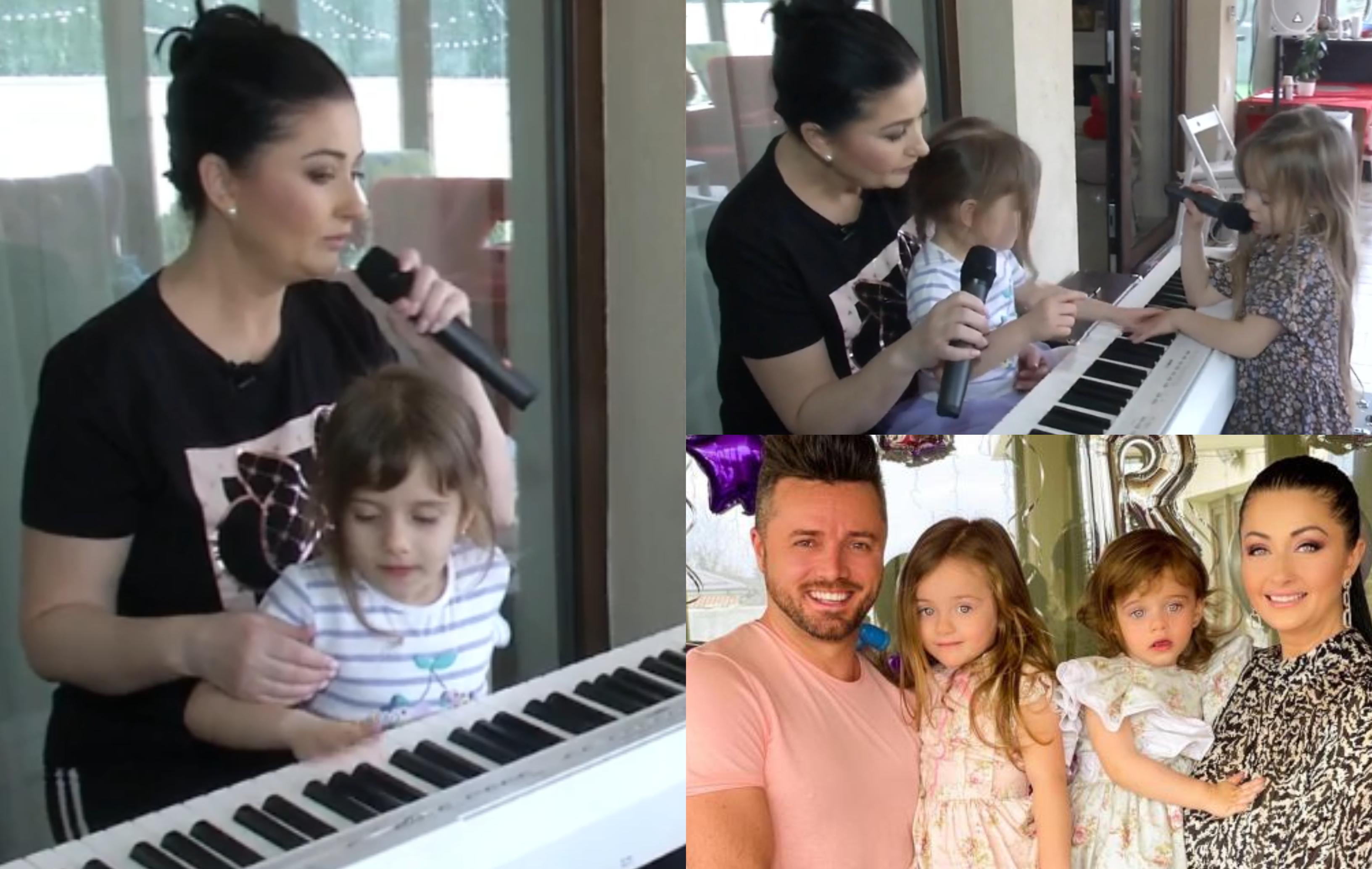 Gabriela Cristea a cântat alături de fetițele sale. Talentul pe care l ...