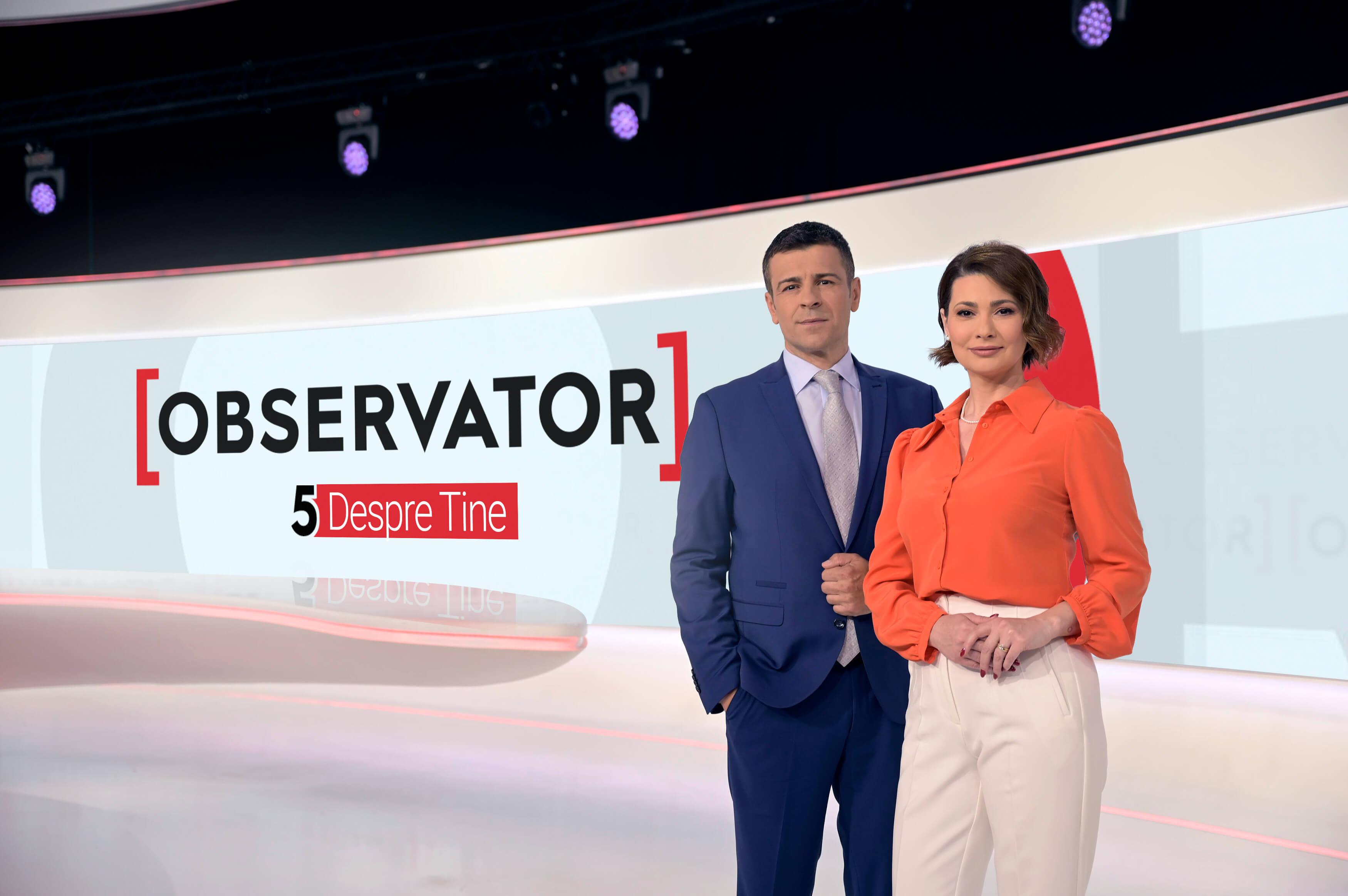 Observator 5. Despre tine - de luni până vineri, la Antena 1 | Antena 1