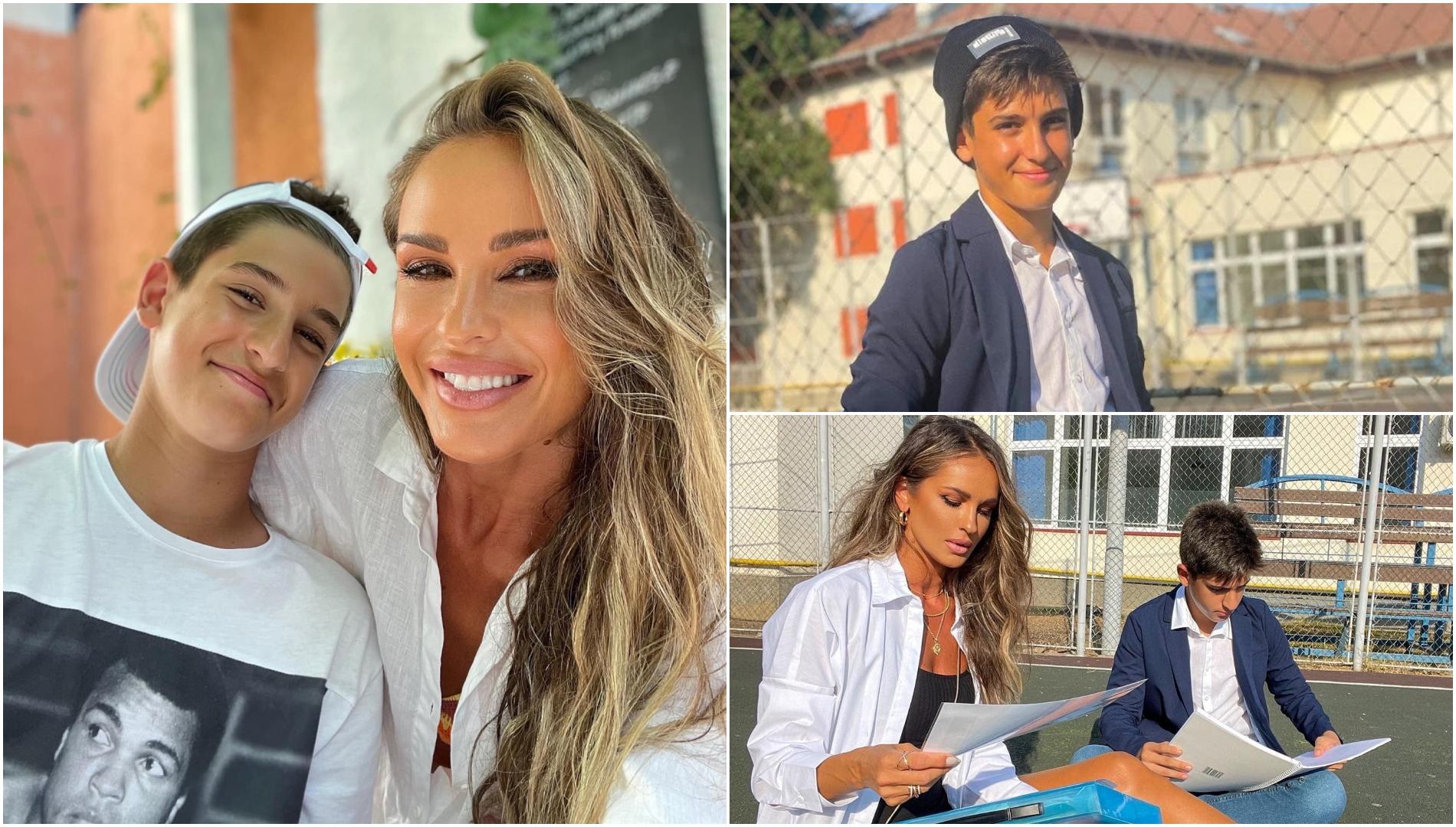 Cât de mult a crescut fiul Dianei Munteanu. David îi calcă pe urme tatălui său, Claudiu ...